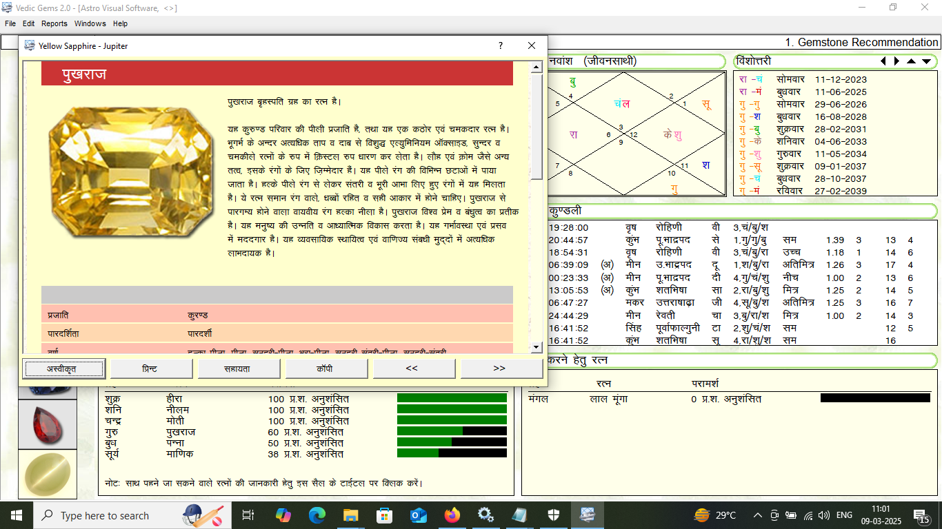 Parasara Vedic Gems 2.0 Software